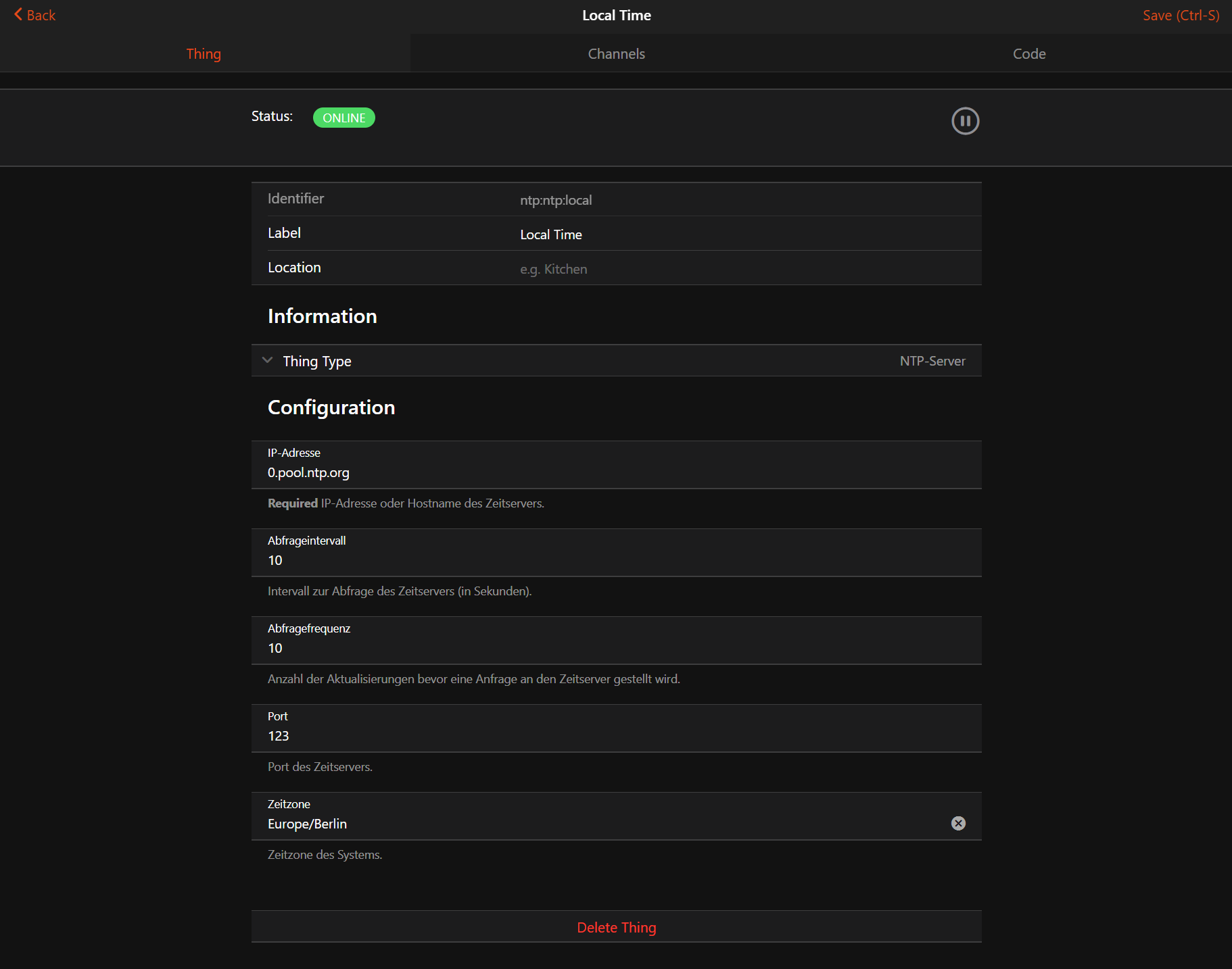 openHAB 3 Tutorial 1 – Datum&Uhrzeit – BangerTECH